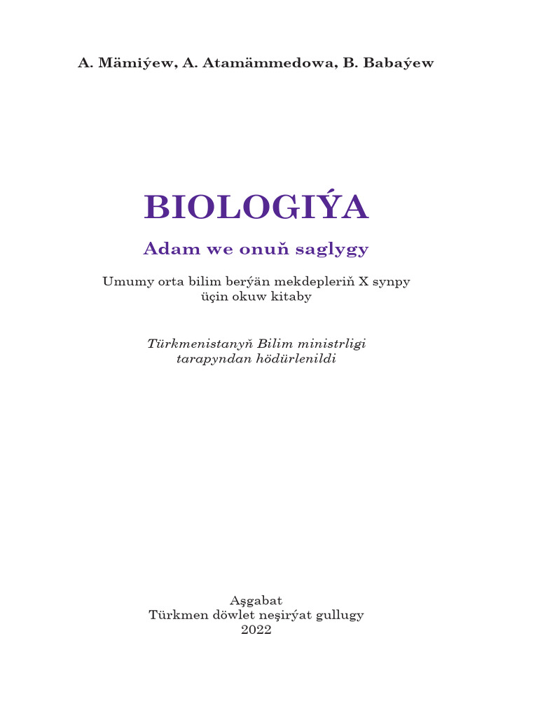 10 Biologiya 2022 PDF | PDF