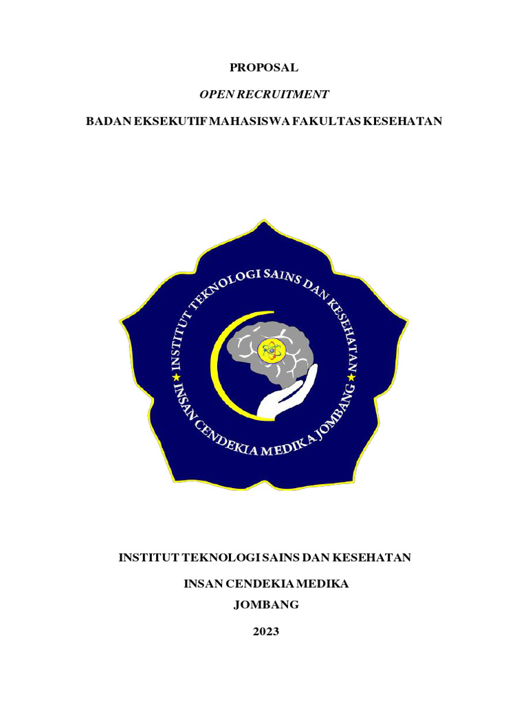 Proposal Fakultas Kesehatan | PDF | Pengembangan Diri | Sains & Matematika