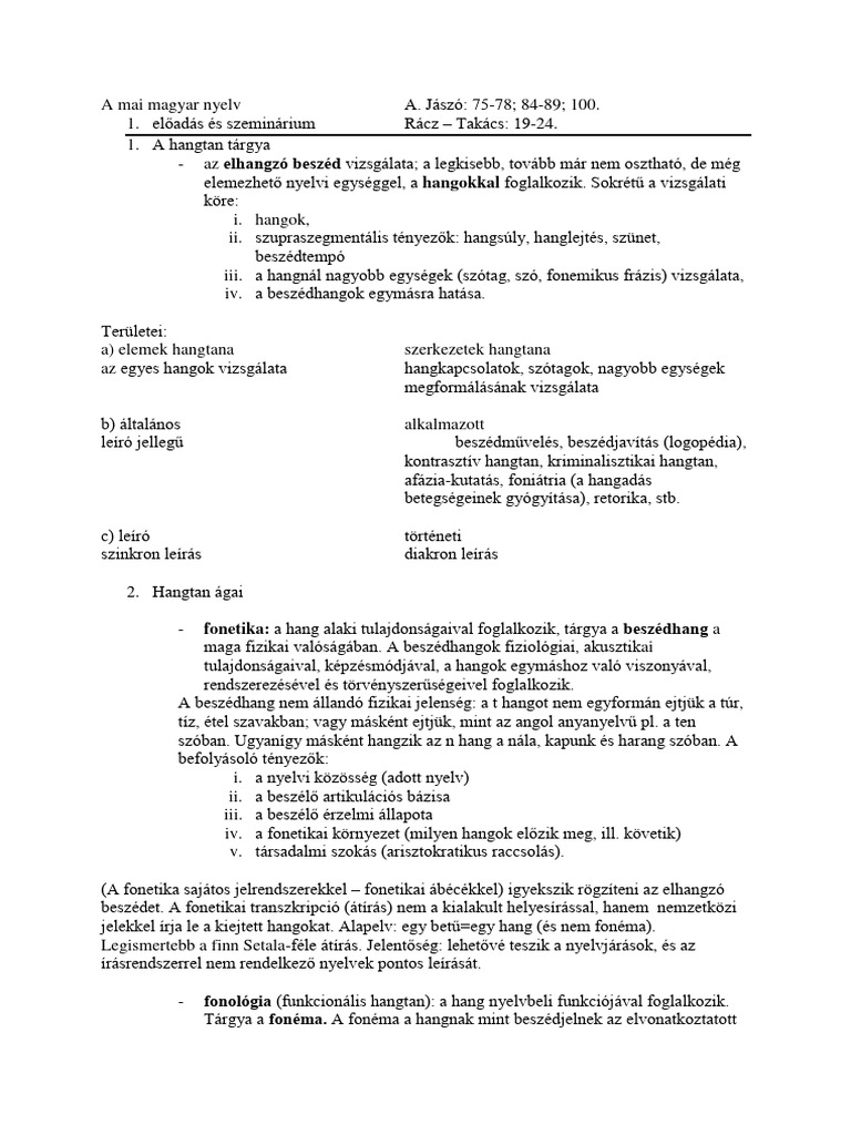 Fonetika Fonológia | PDF