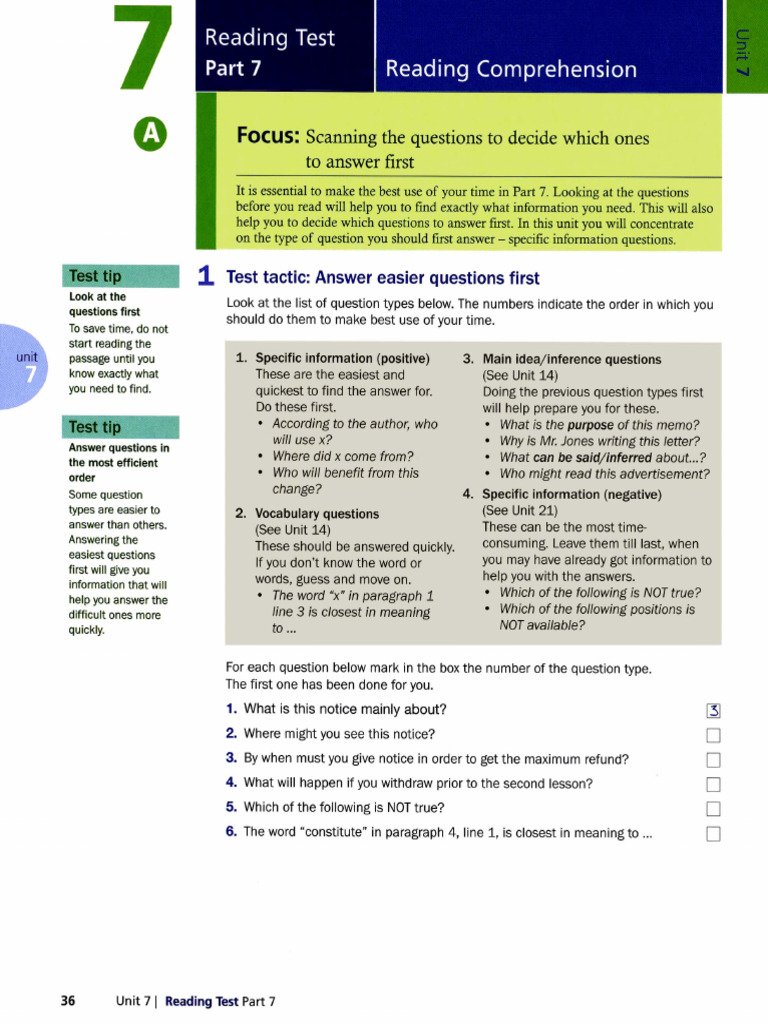 Ex.Reading Comprehension | PDF