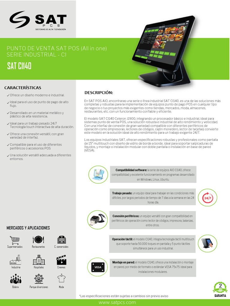 AIO-SAT-CI140-J1900 | PDF | Monitor de computadora | Periférico