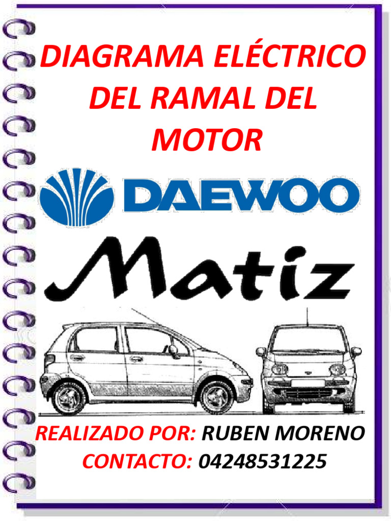 Diagrama Electrico Del Motor Daewoo Matiz 0.8 - 091541 | PDF | Color