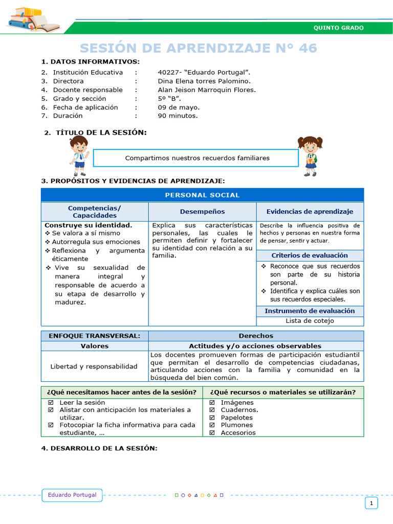 Eda 3 Ses-Sem 2 | PDF | Evaluación | Aprendizaje