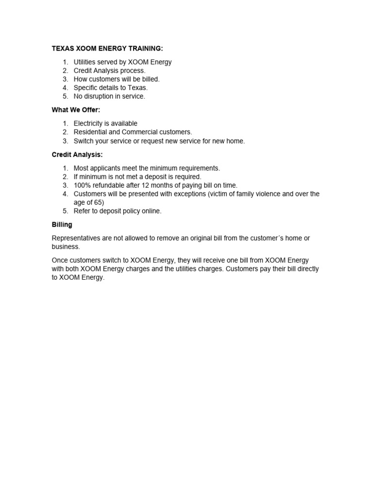 Texas Xoom Energy Training | PDF | Law