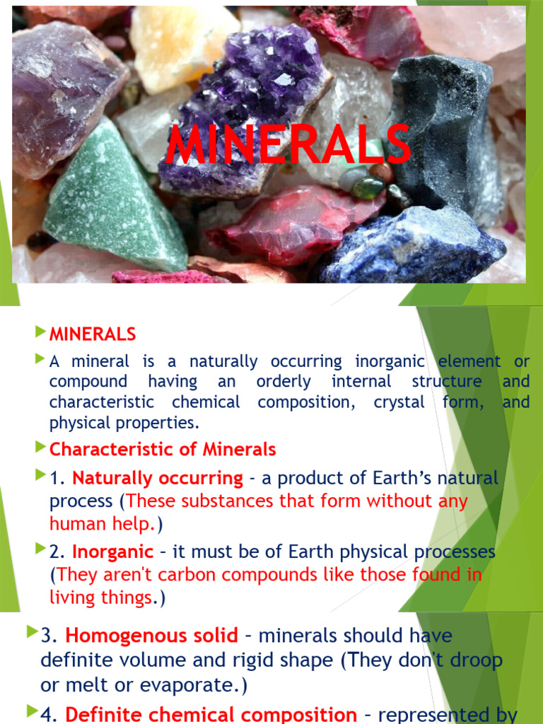 Lesson 3 Minerals - 103013 | PDF