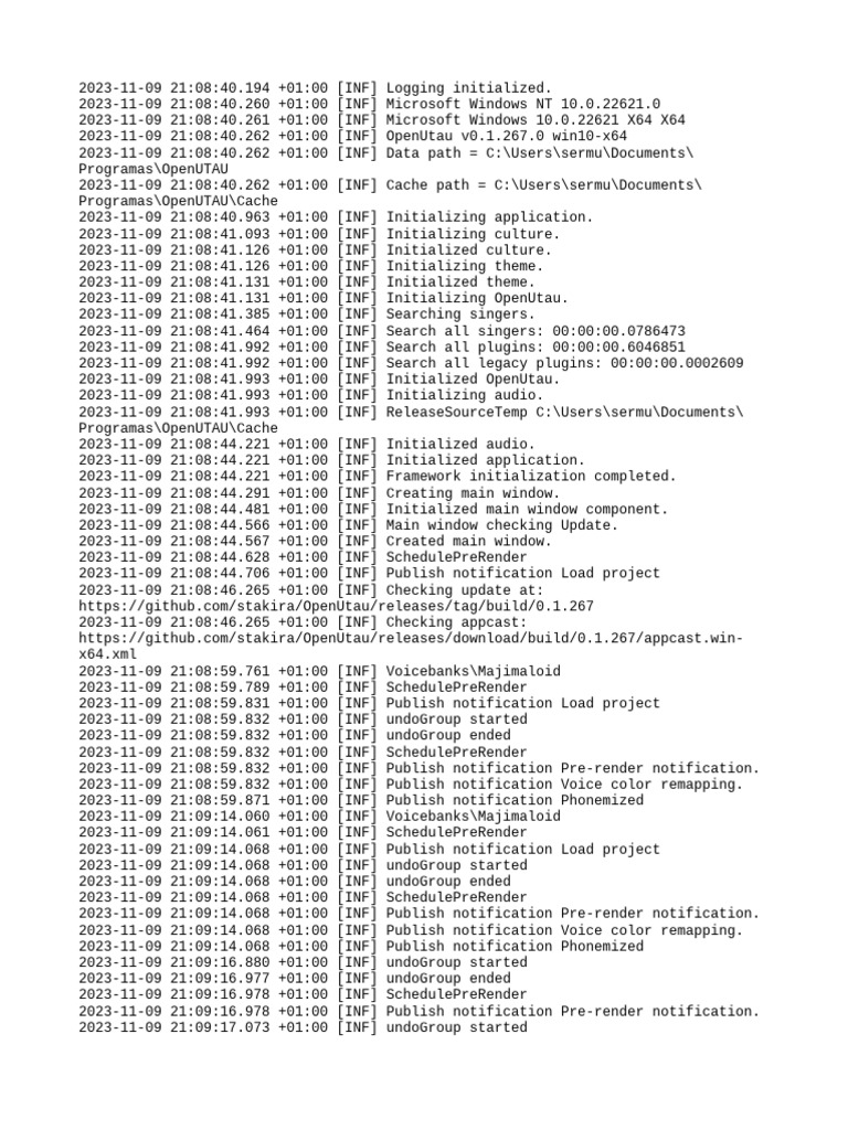 Openutau Crash Log Example 1 | PDF | Microsoft Windows | Microsoft Software