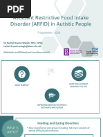 CBT-AR Workbook for ARFID Treatment | PDF | Cognitive Behavioral Therapy