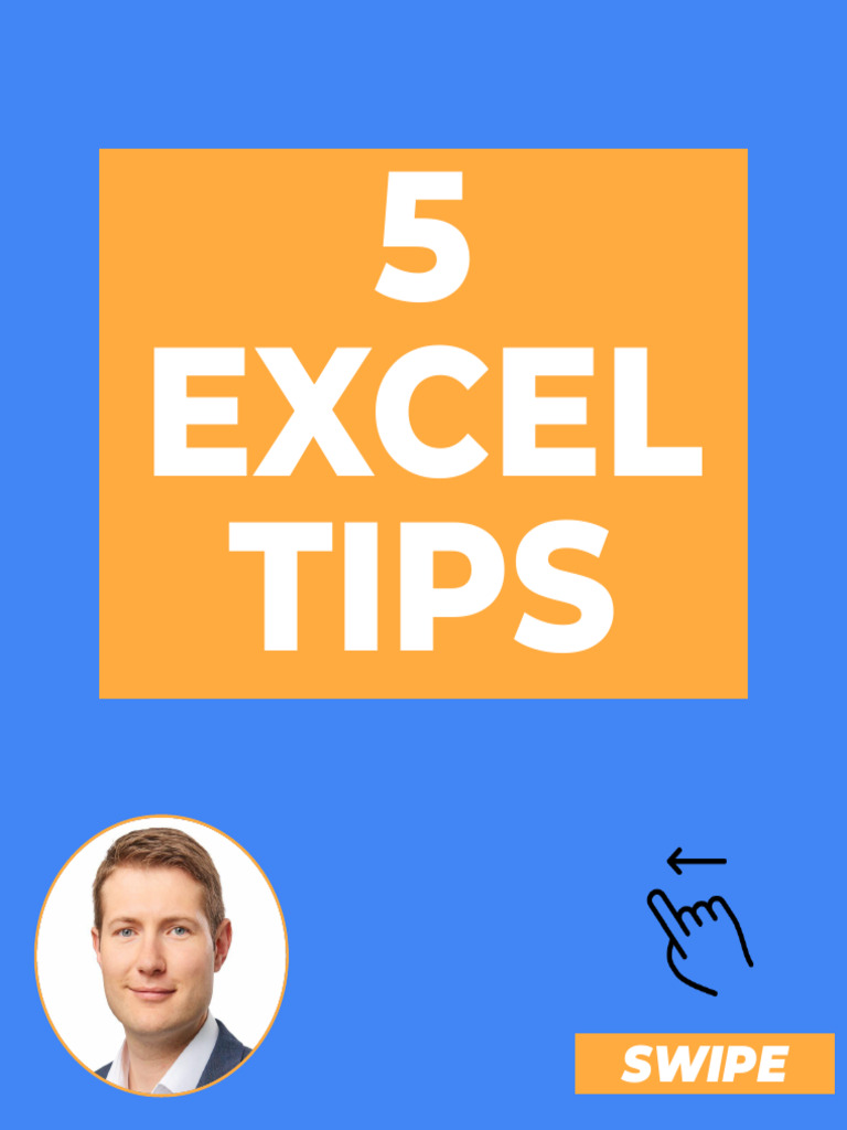 5 Excel Tips: Swipe | PDF | Microsoft Excel | Information Technology
