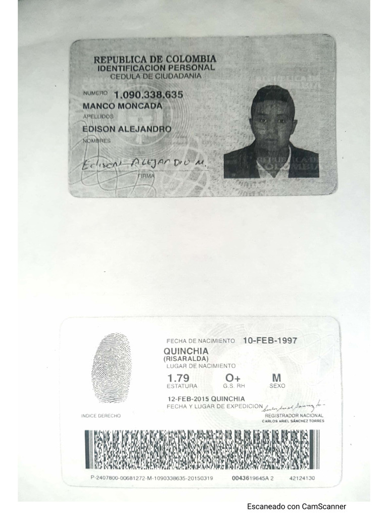 Cédula Al 150 Alejo | PDF