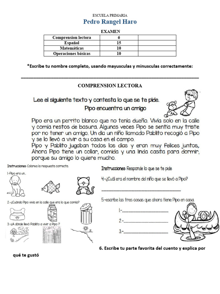2° RM Examen Diagnostico para Nuevo Ingreso | PDF