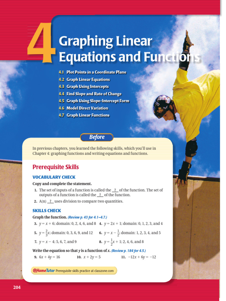 Graphing Linear Equations and Functions | PDF | Cartesian Coordinate ...