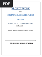 Sustainable Development - CBSE Project Report Social Science Class 10 | PDF