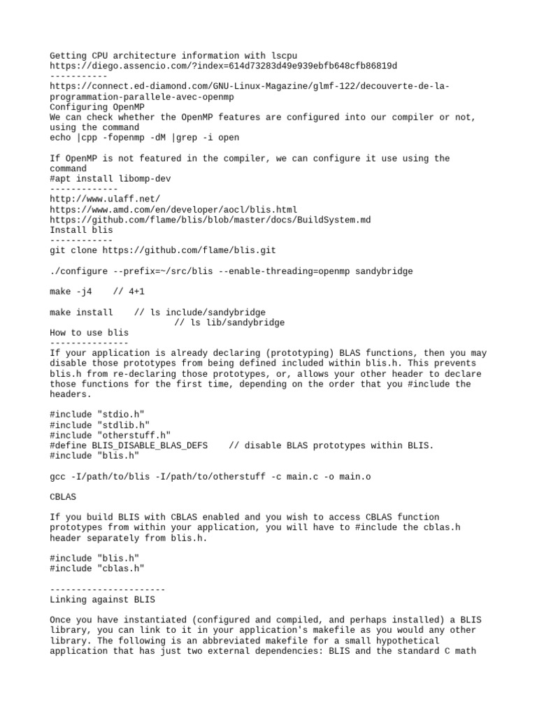 Blis Library | PDF | Library (Computing) | Computing