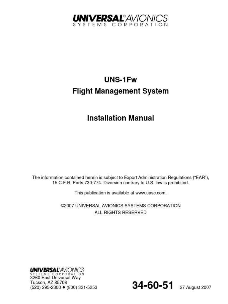 FMS UNS-1Fw | PDF | Aerospace | Computing