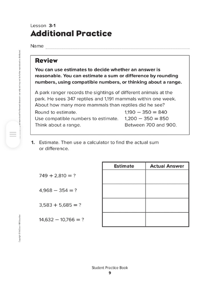 Practice Unit 3 Grade1 | PDF