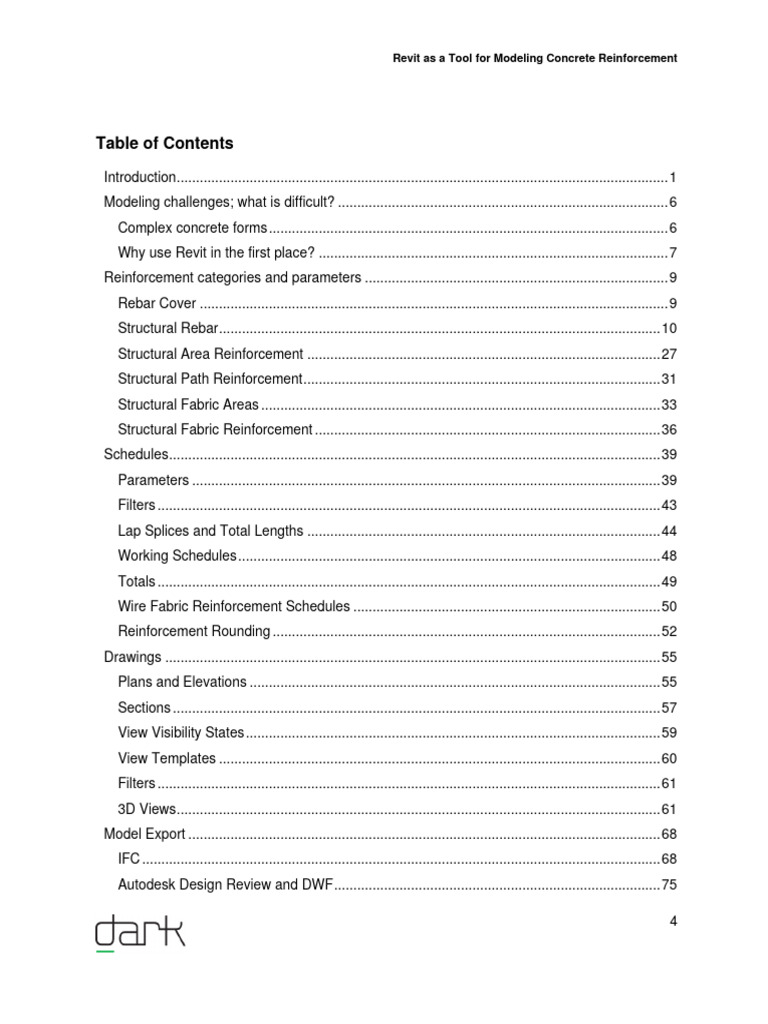 Se6926 Revit As A Tool For Modeling Concrete Reinforcement 4 6 | PDF ...
