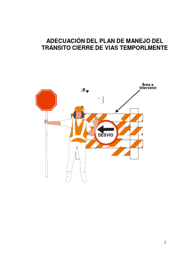 Plan Manejo de Transito | PDF | Peatonal | La carretera