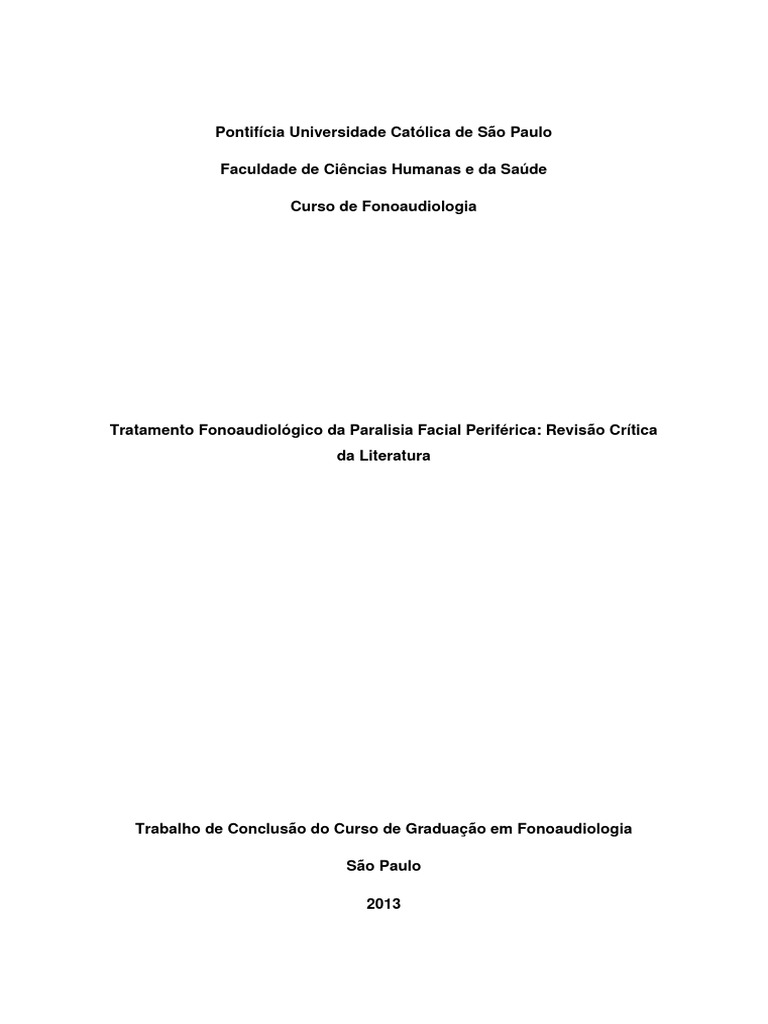 Rita Alexandra Tomé Lopes - TCC | PDF | Nervo | Músculo esquelético