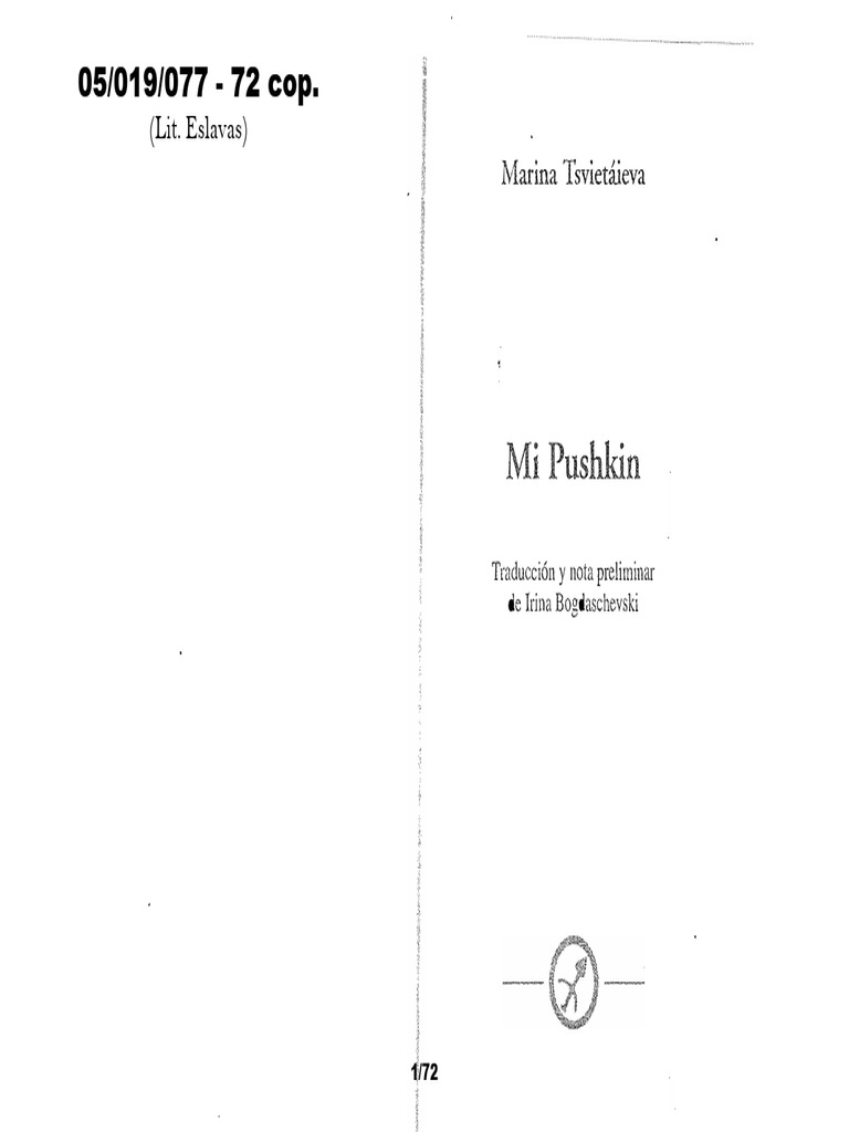 Tsvietaieva - Mi Pushkin | PDF