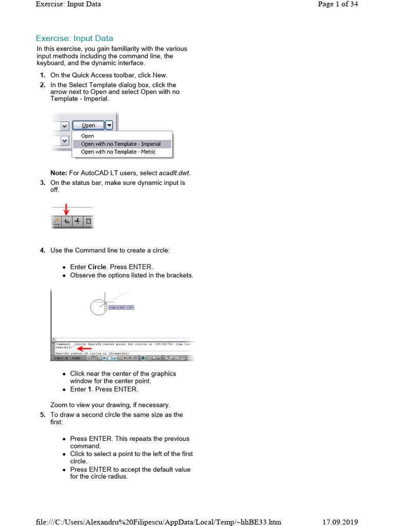 Cap 2 | PDF | Cursor (User Interface) | Circle