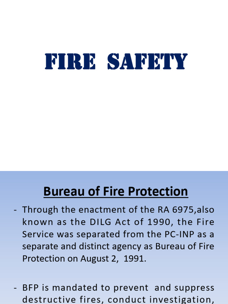 Fire Safety | PDF | Combustion | Fires