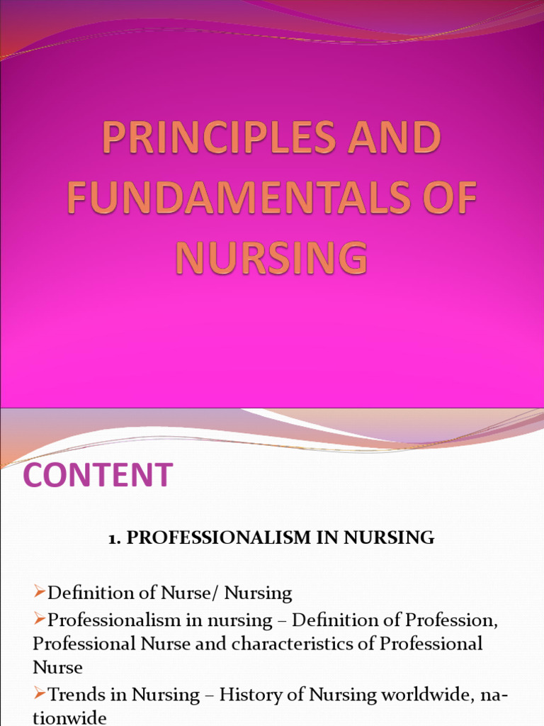 Principles and Fundamentals of Nursing | PDF | Nursing | Preventive Healthcare