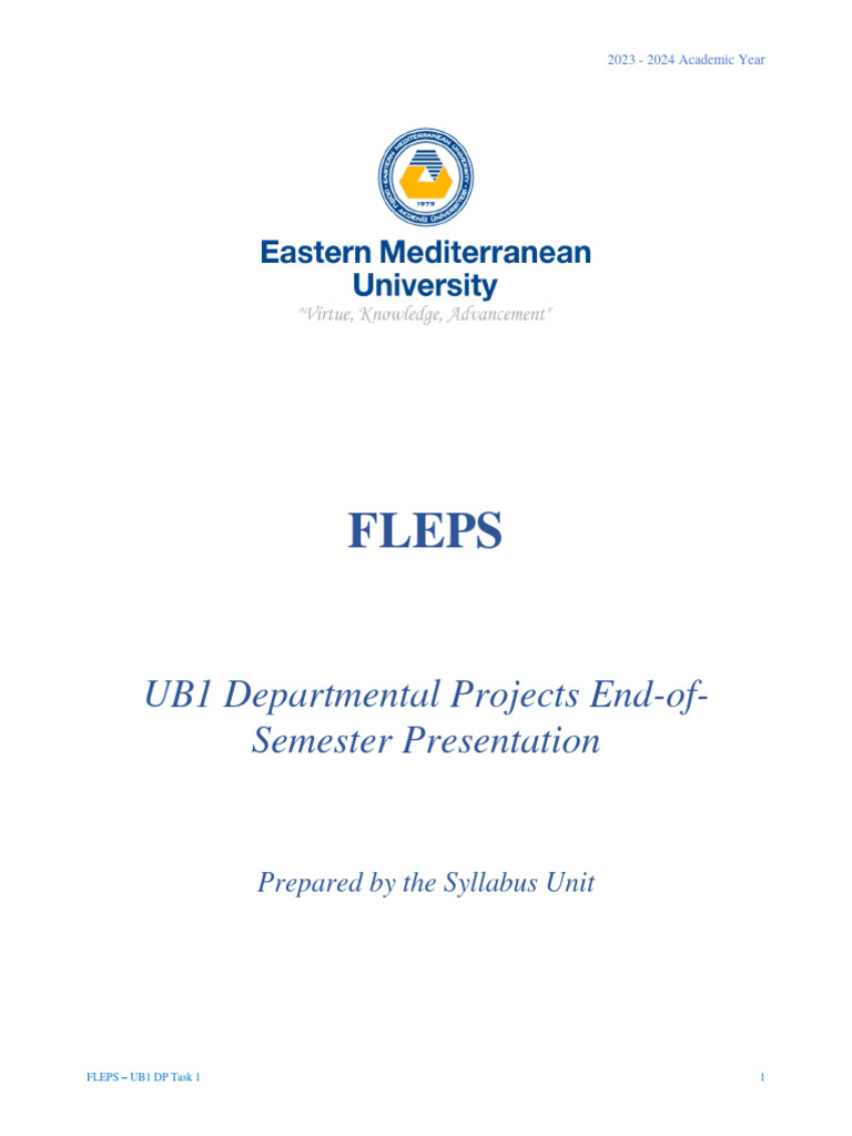 DP End-Of-Semester Presentation | PDF