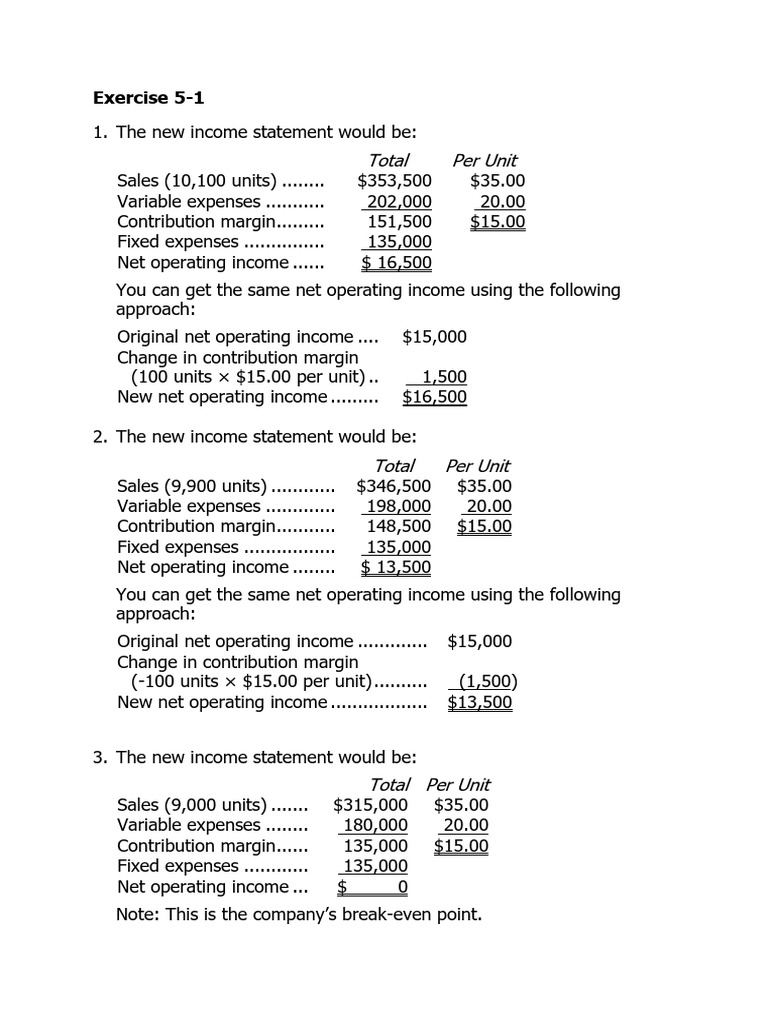 Solution To Exercise 5-1 and 5-4 | PDF | Financial Services | Economies