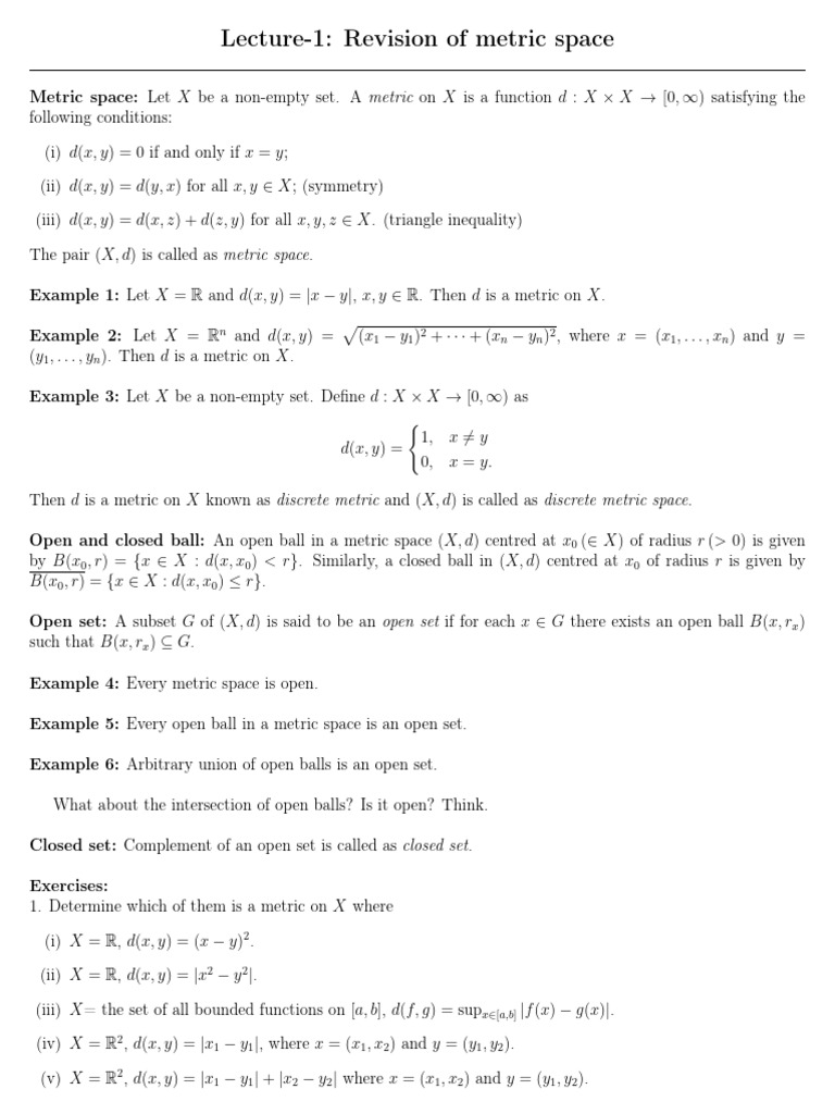 Topology Lecture Notes | Download Free PDF | Mathematical Objects ...