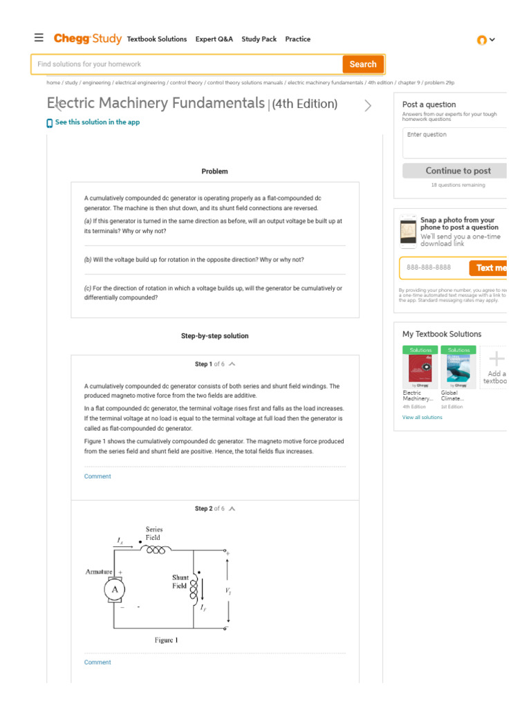 Solved - A Cumulatively Compounded DC Generator Is Operating Pro ...