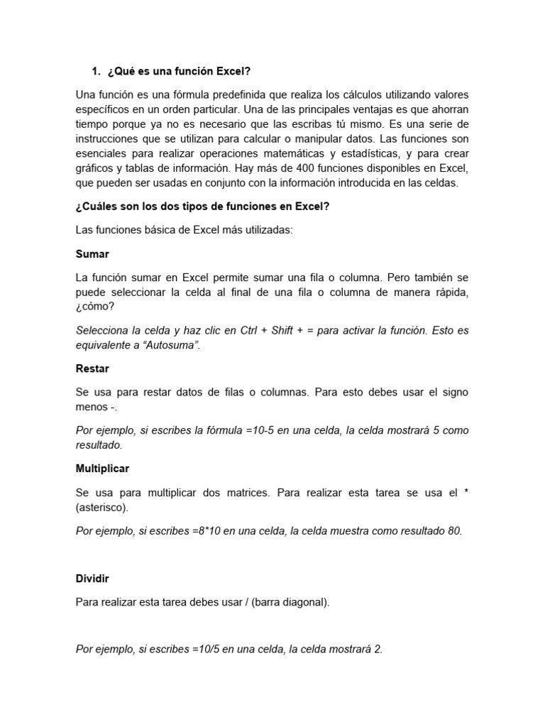 EXCEL | PDF | Microsoft Excel | Matriz (Matemáticas)