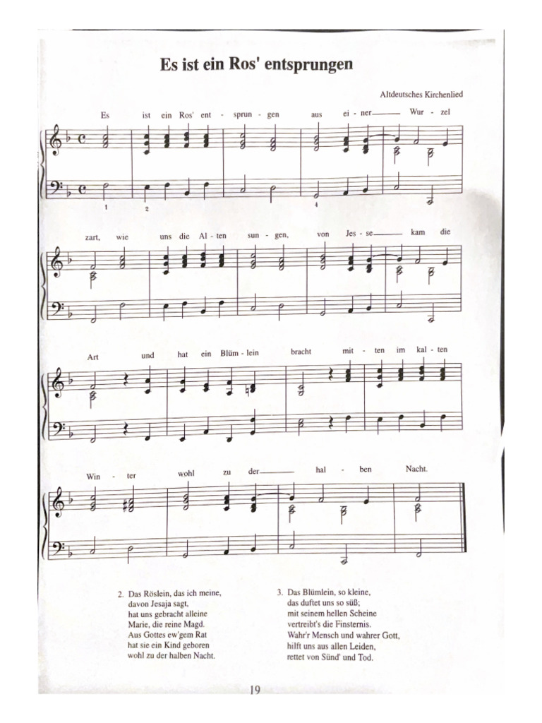 Es Ist Ein Ros' Entsprungen | PDF