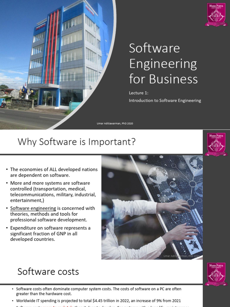 1. Software Engineering for Business | PDF | Software | Application Software