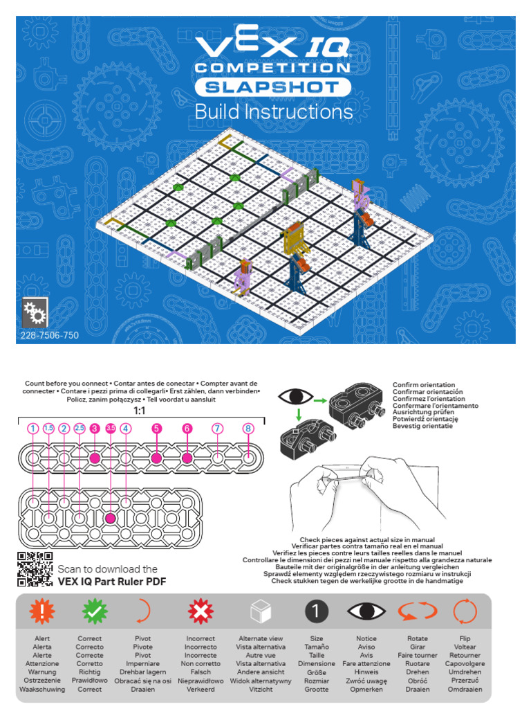Instrucciones de Construcción VEX IQ | PDF