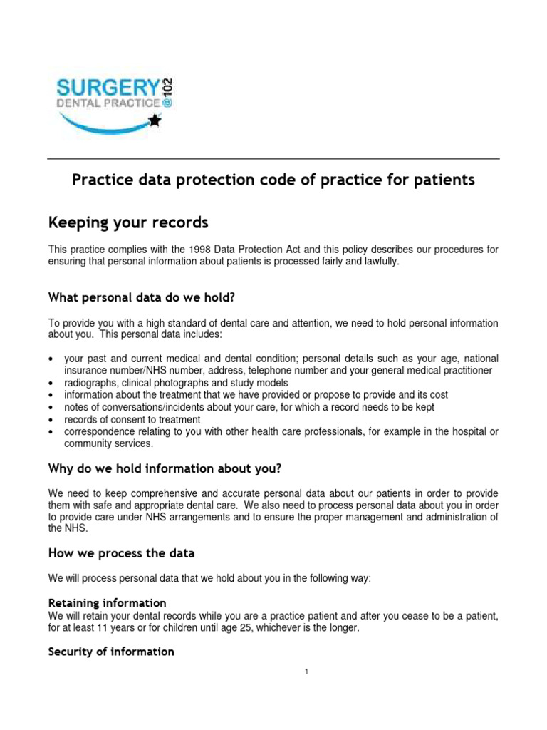 BDA Advice Sheet B2 | Download Free PDF | National Health Service | Health Professional