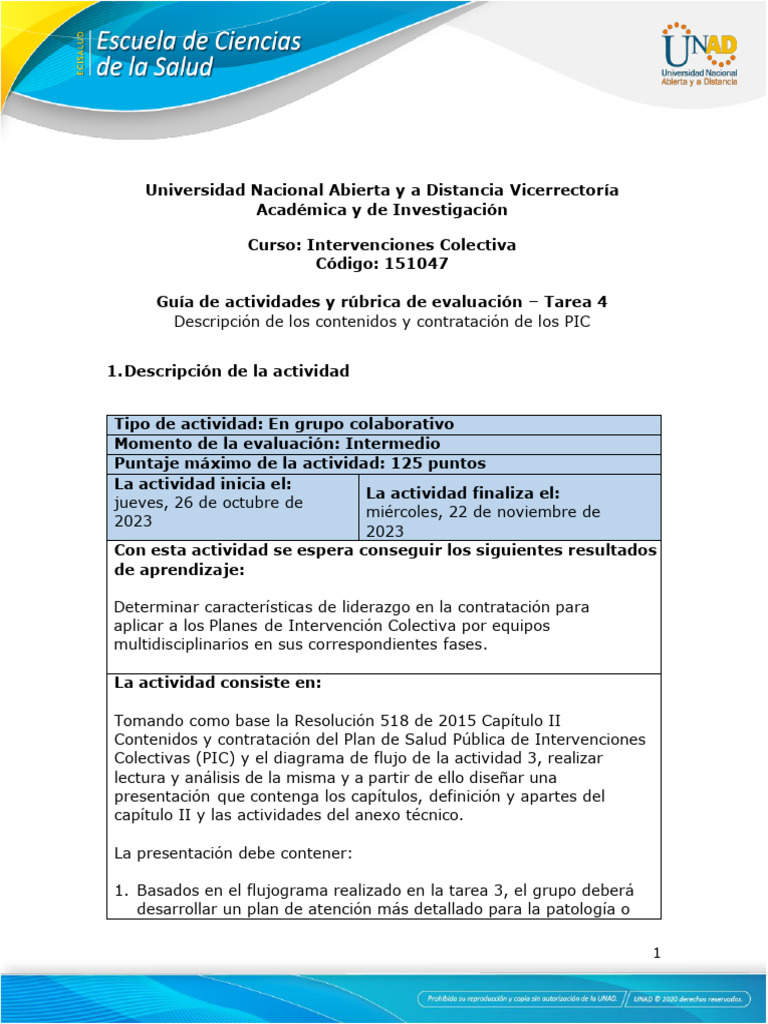 Guía de Actividades y Rubrica de Evaluación - Unidad 3 - Tarea 4 - Descripción de Los Contenidos ...