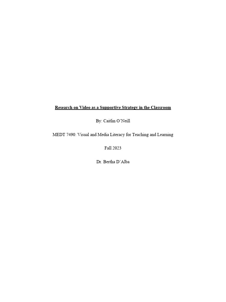 Assignment 7 - Research On Visual and Media Literacy | Download Free ...