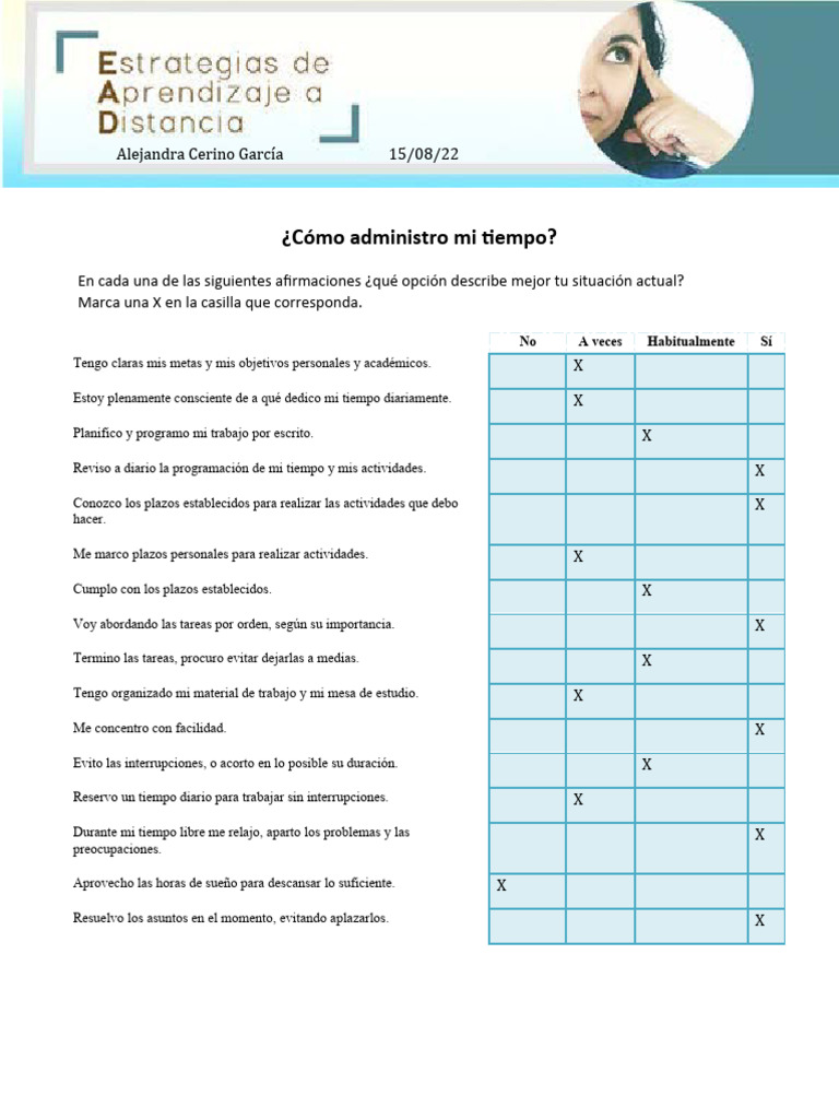 Actividad 2 Como Administro Mi Tiempo | PDF