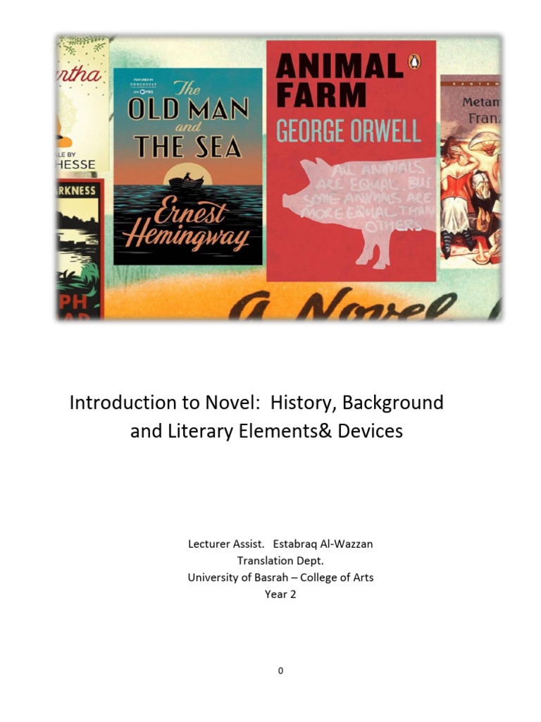 Introduction of Novel | PDF | Narration | Novels