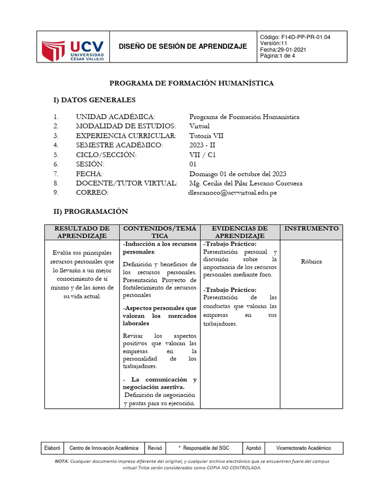 Dsa 01-Pfa | PDF | Conceptos psicologicos | Ciencia cognitiva