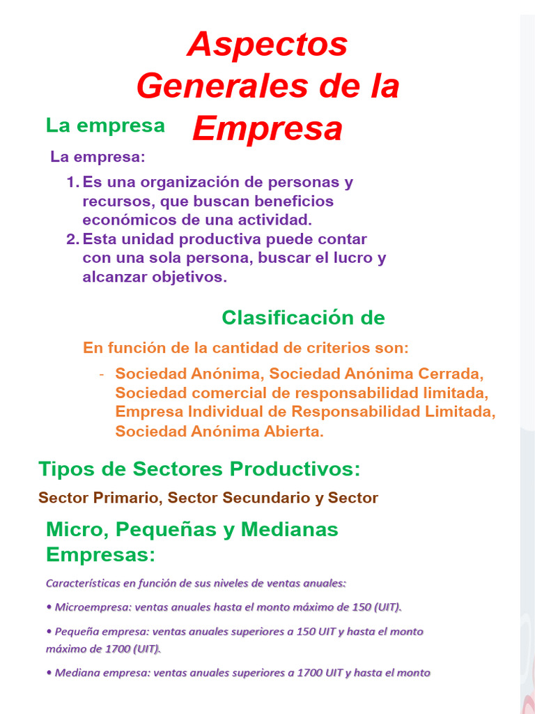 S10 Tarea- Infografía de los aspectos generales de la Empresa | PDF