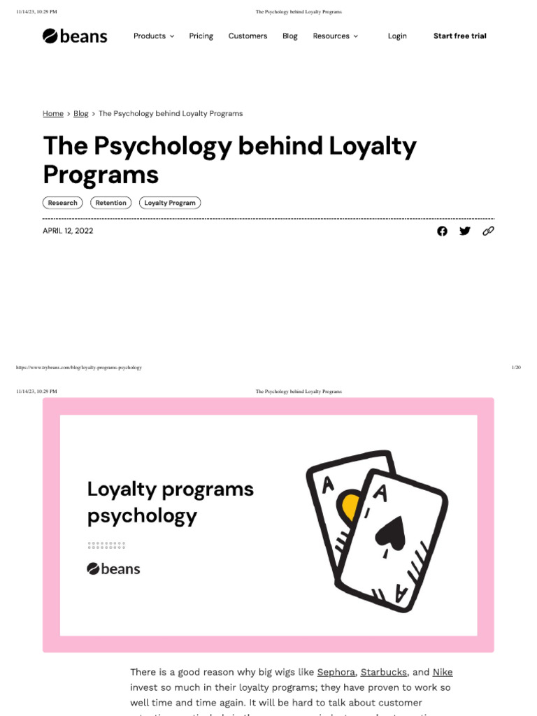 The Psychology Behind Loyalty Programs | PDF