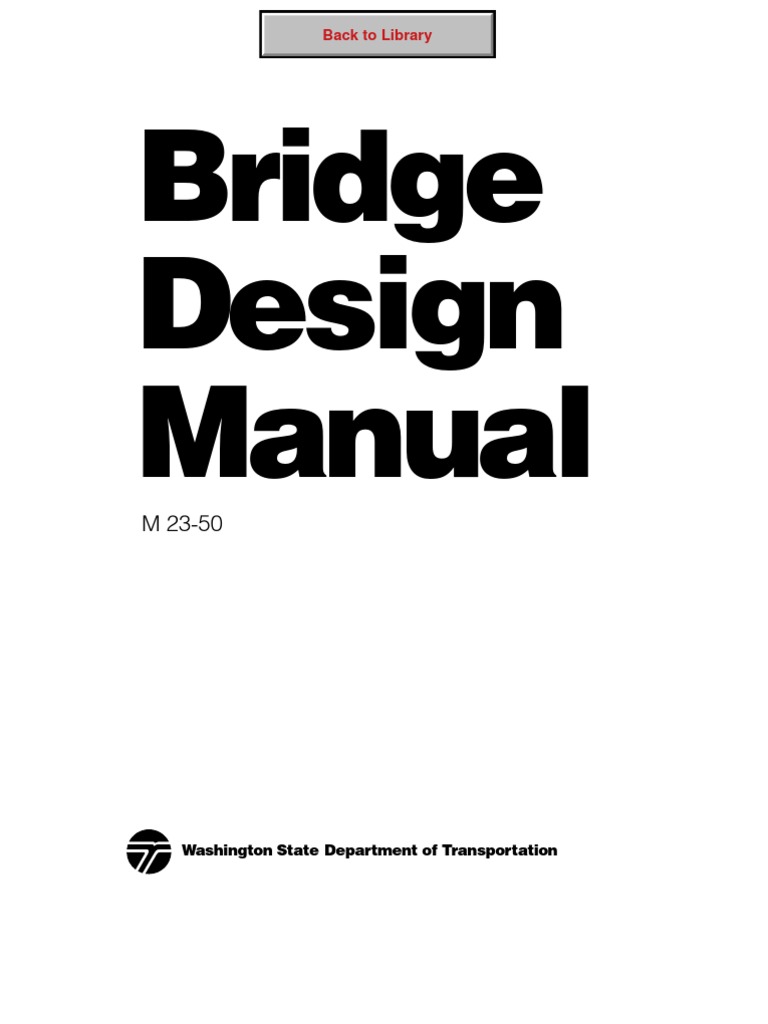 Civil Engineering - Bridge Design Manual | PDF