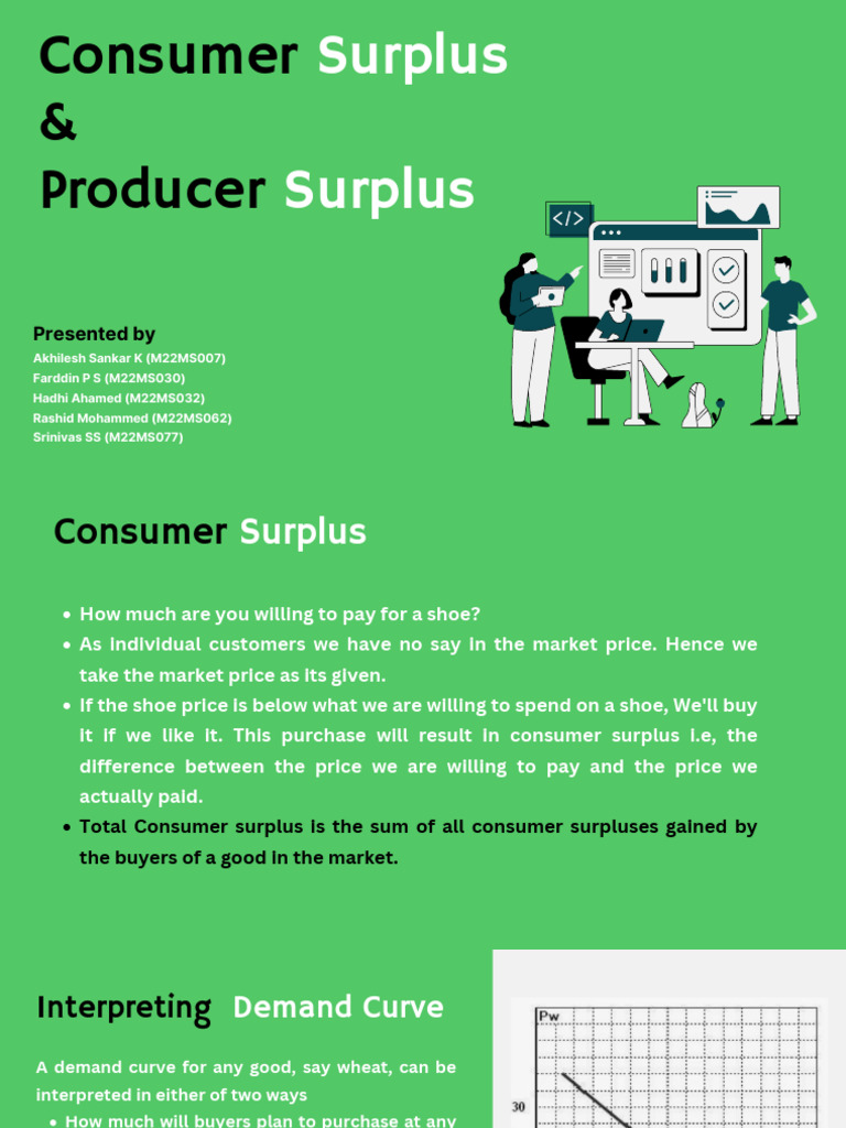 Consumer Surplus & Producer Surplus | PDF | Economic Surplus | Prices
