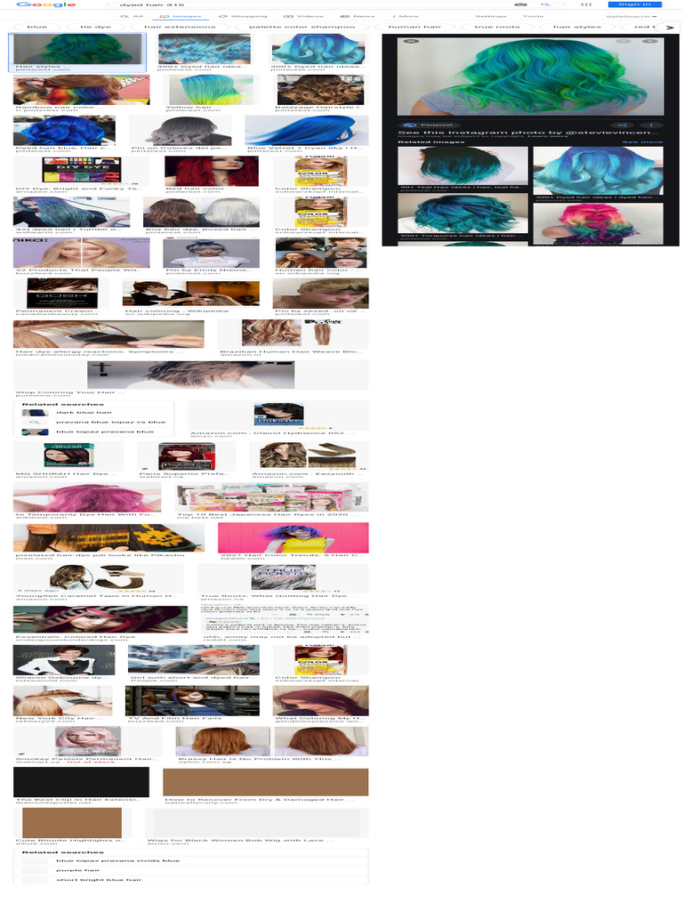 Dyed Hair 315 - Google Search | PDF | Color | Visual Perception