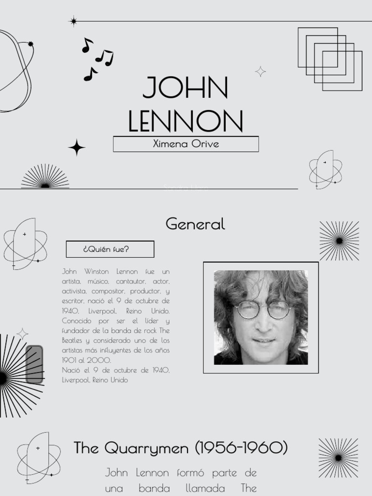 Presentación John Lennon | PDF