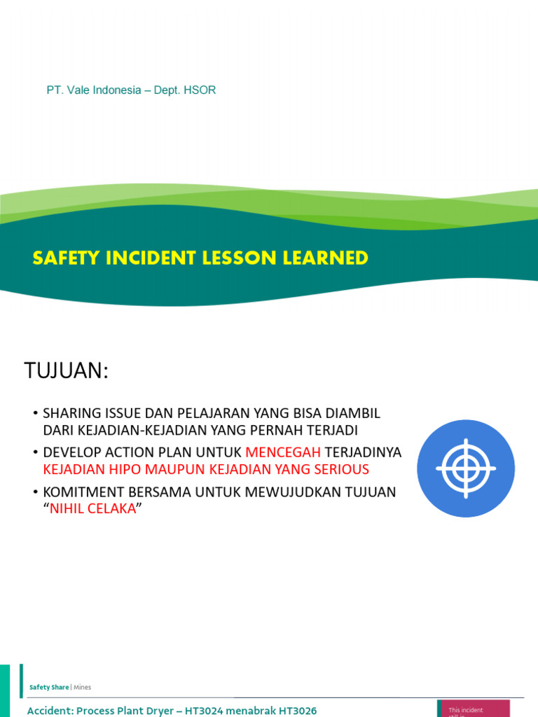 Safety Incident Lesson Learned - Haul Truck Incident | PDF