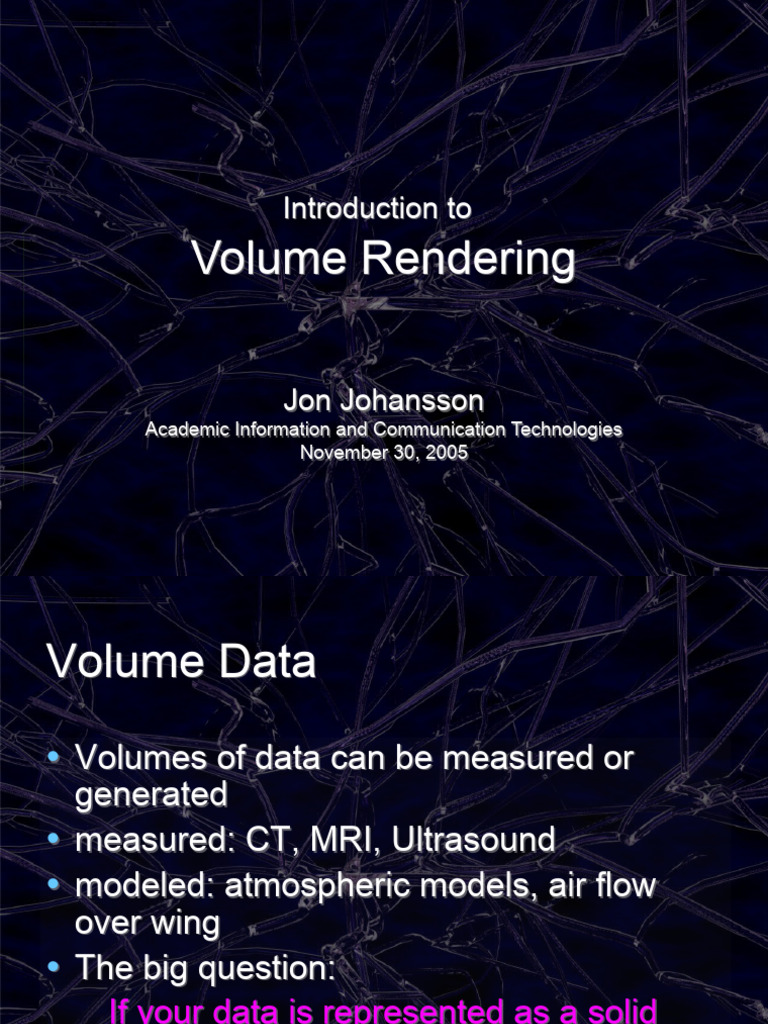 Volume Rendering | PDF | Voxel | Ct Scan