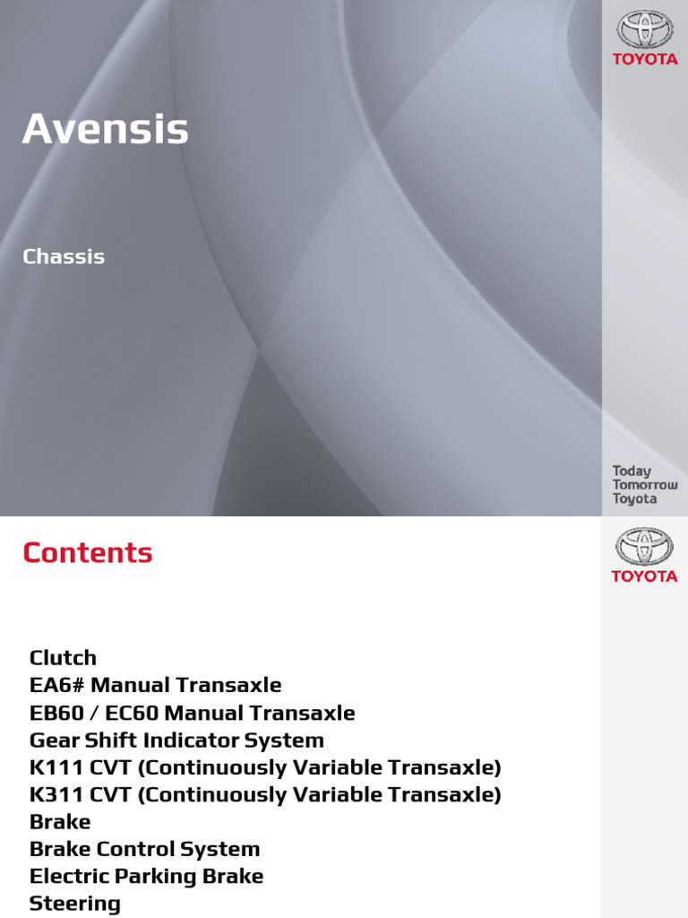 k111 k311 CVT COROLLA | PDF | Manual Transmission | Automatic Transmission