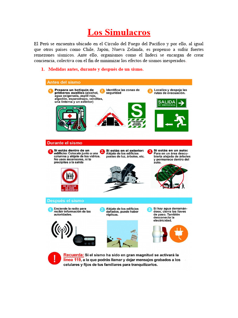 Los Simulacros | Descargar gratis PDF | Temblores